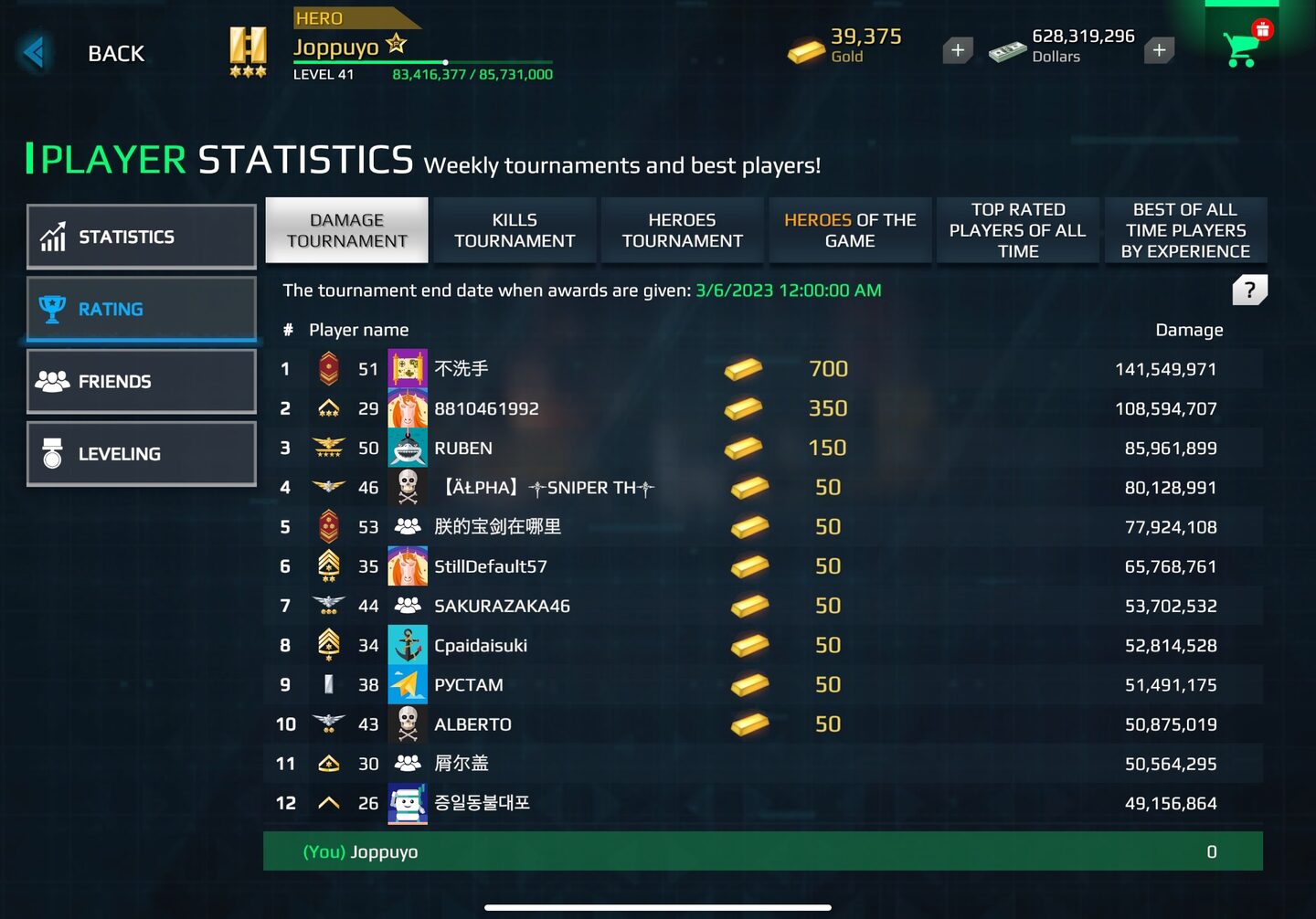 How to get Hero and Legendary status in Modern Warships – MW Stats